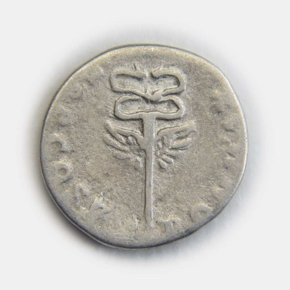 Roman Imperial, Vespasian, Silver Denarius – Winged Caduceus AD 74 ...