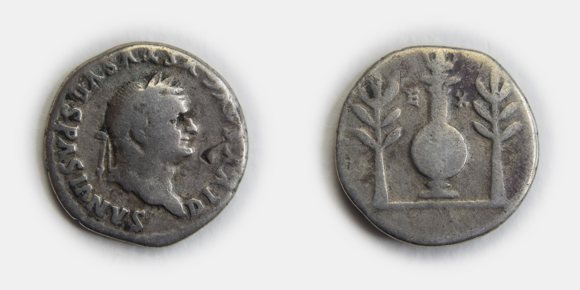 Roman Imperial, Divus Vespasianus, commemorative Silver Denarius ...