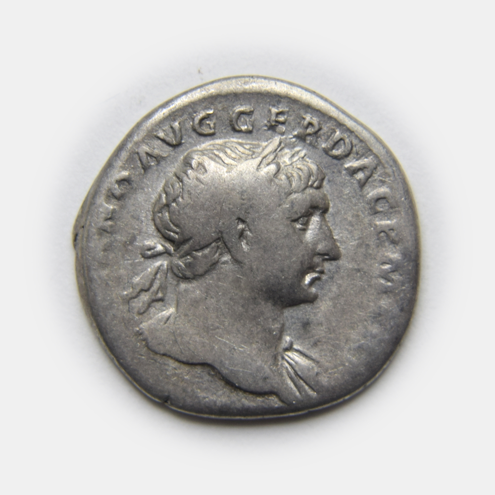 Roman Imperial, Trajan, Silver Denarius, Spes reverse – Elysium Coins